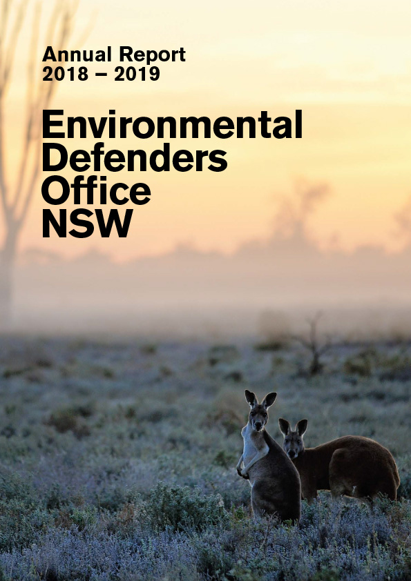 Environmental Defenders Office NSW: Annual Report 2018-19 ...